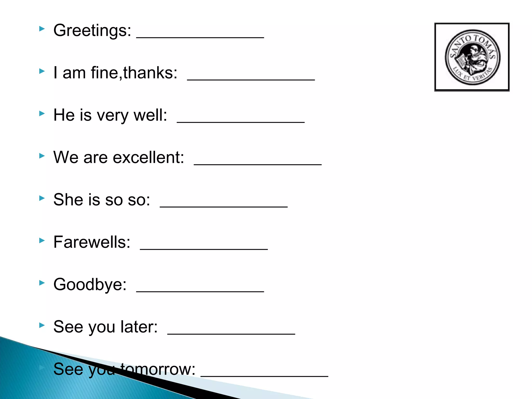 Class 1 greetings_and_farewells | PPT