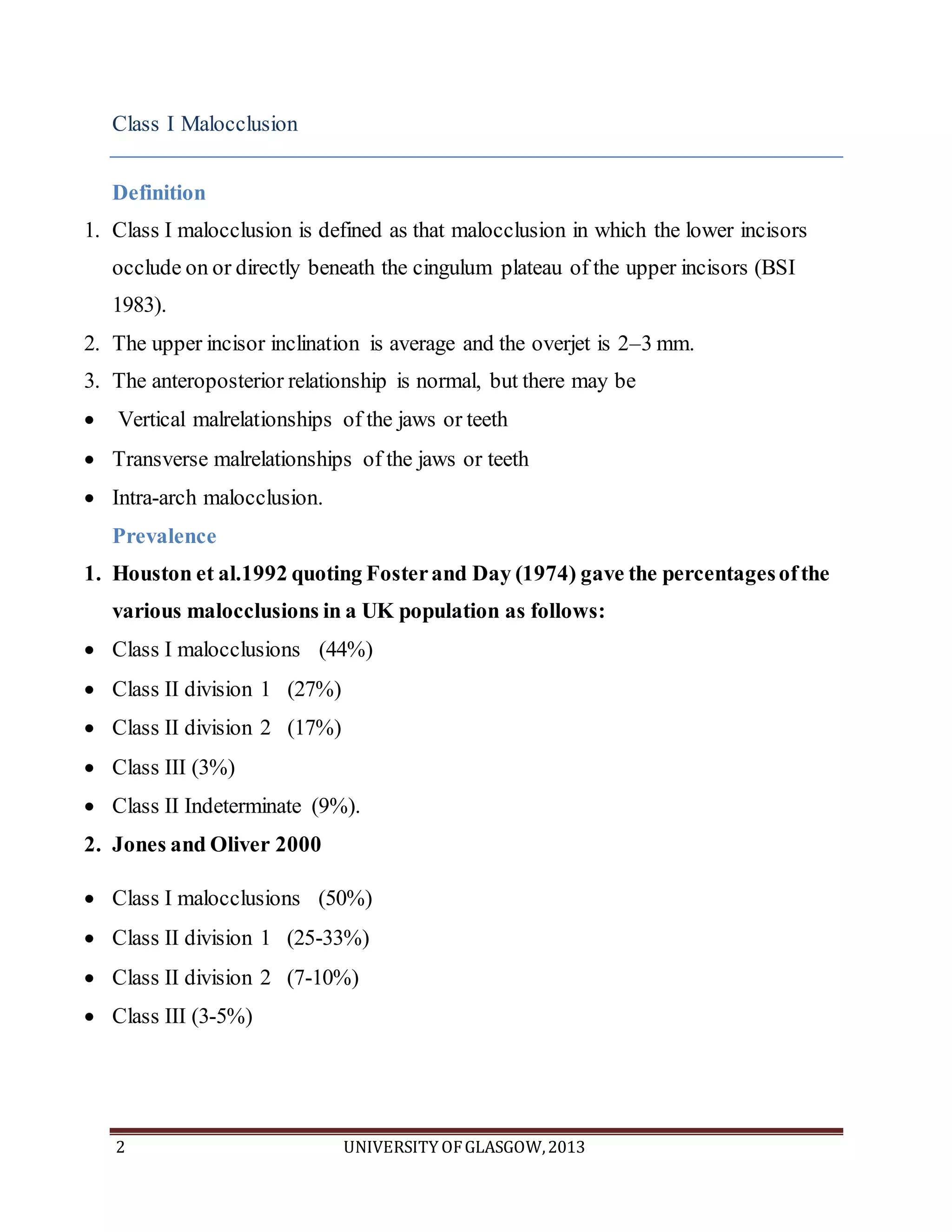 Class 1 malocclusion / for orthodontists by Almuzian | DOCX
