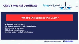 Class 1 Medical Certificate - Flyingmedicine Ltd | PPTX
