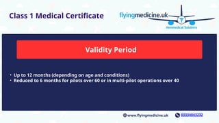 Class 1 Medical Certificate - Flyingmedicine Ltd | PPTX