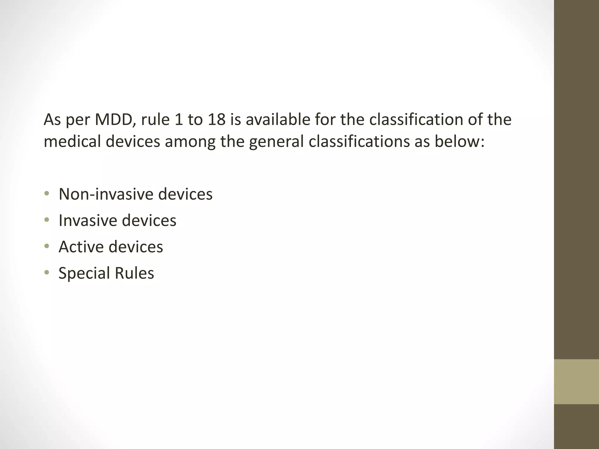 Class 1 medical device classification | PPTX | Surgery | Medical Health