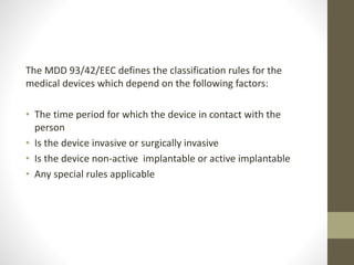 Class 1 medical device classification | PPTX | Surgery | Medical Health