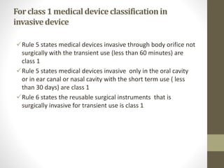 Class 1 medical device classification | PPTX | Surgery | Medical Health
