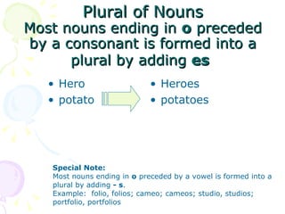 Class 1 Plural Of Nouns Iza May 16 2009 | PPT