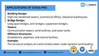staad pro class 1 compressive structural analysis and Design tool .pptx