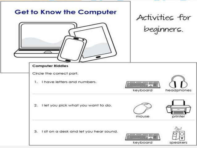 COMPUTER BASIC PARTS | PPTX | Computer Software and Applications ...