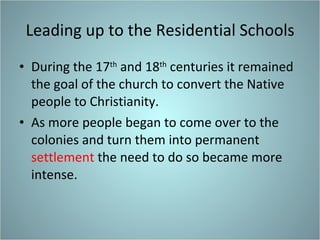 Indian Residential Schools | PPT
