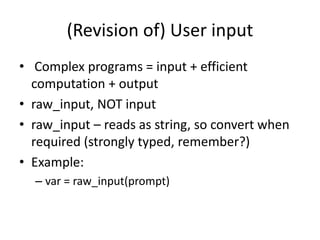 if, while and for in Python | PPT