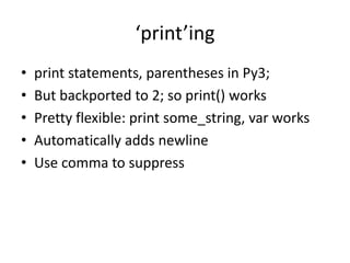 if, while and for in Python | PPT