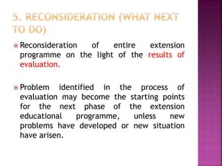 Extension education process, principles and philosophy | PPTX
