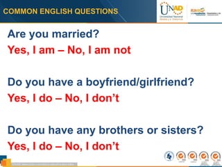 Common Questions in English | PPT