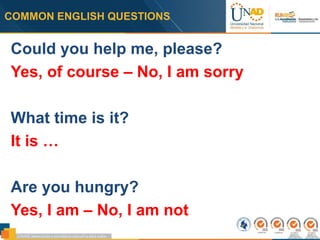 Common Questions in English | PPTX