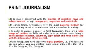Types of Journalism | PPTX
