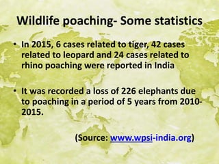 Class 2. Wildlife Poaching ppt.pptx | Zoos & Aquariums | Attractions