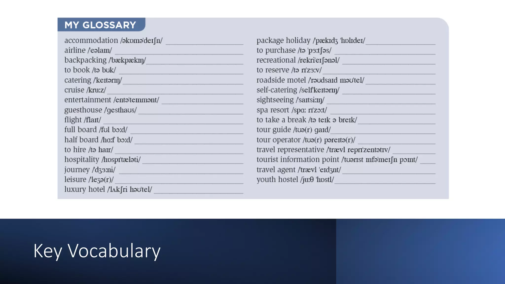 Aspects of tourism | PPT
