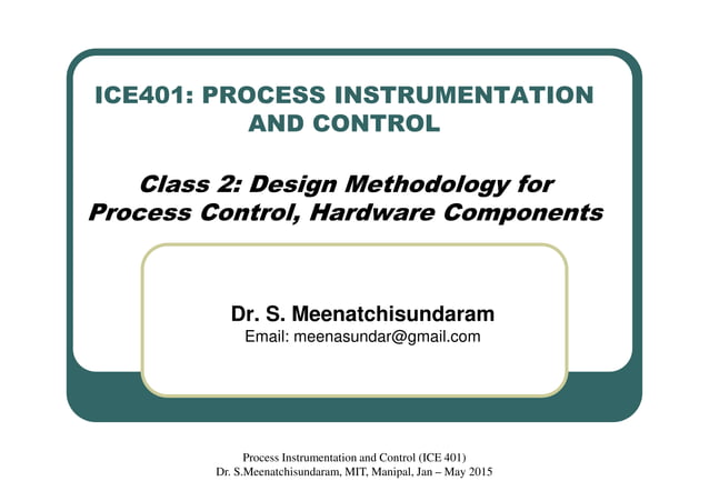 Class 2 design methodology for process control | PPT | Free Download