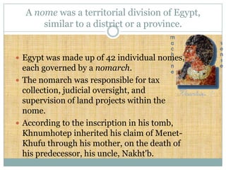 Class 2 Fall 2010 Egypt The End Of The Old Kingdom | PPTX
