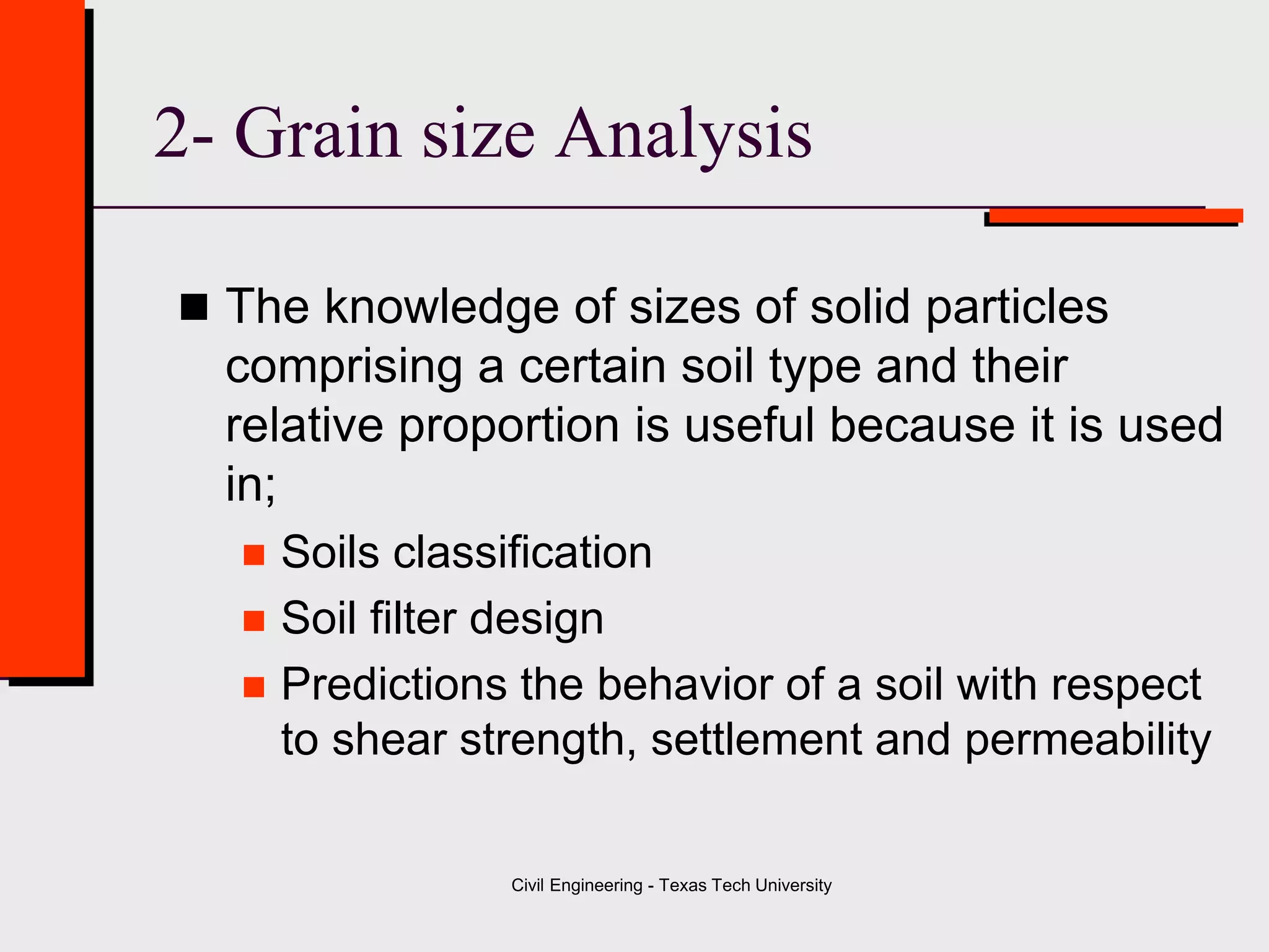 Class 2 Grain Size Analysis ( Geotechnical Engineering ) | PDF