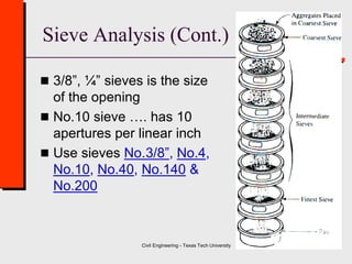 Class 2 Grain Size Analysis ( Geotechnical Engineering ) | PDF