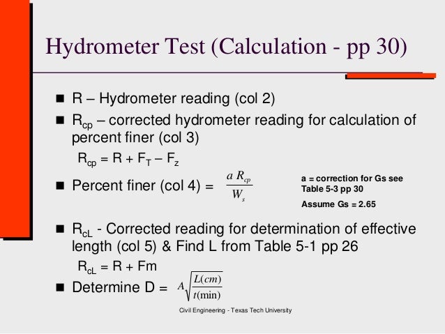Class 2 Grain Size Analysis Geotechnical Engineering