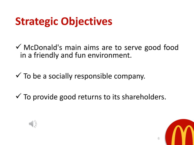 McDonald's - Strategic Management [BUSS444] | PPT