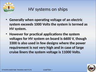 class 2 - HV ON SHIPS and its system etc.. | PPT