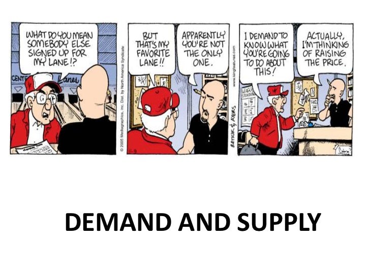 Cartoon Showing Supply And Demand