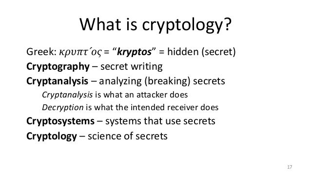 Cryptography