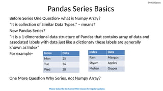 Class #2-Unit-1-Ch-1 Topic 2- Introduction to Pandas Data Structure.pptx