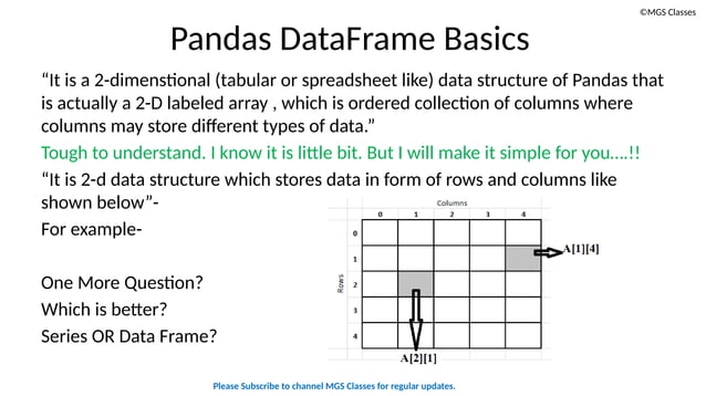Class #2-Unit-1-Ch-1 Topic 2- Introduction to Pandas Data Structure.pptx