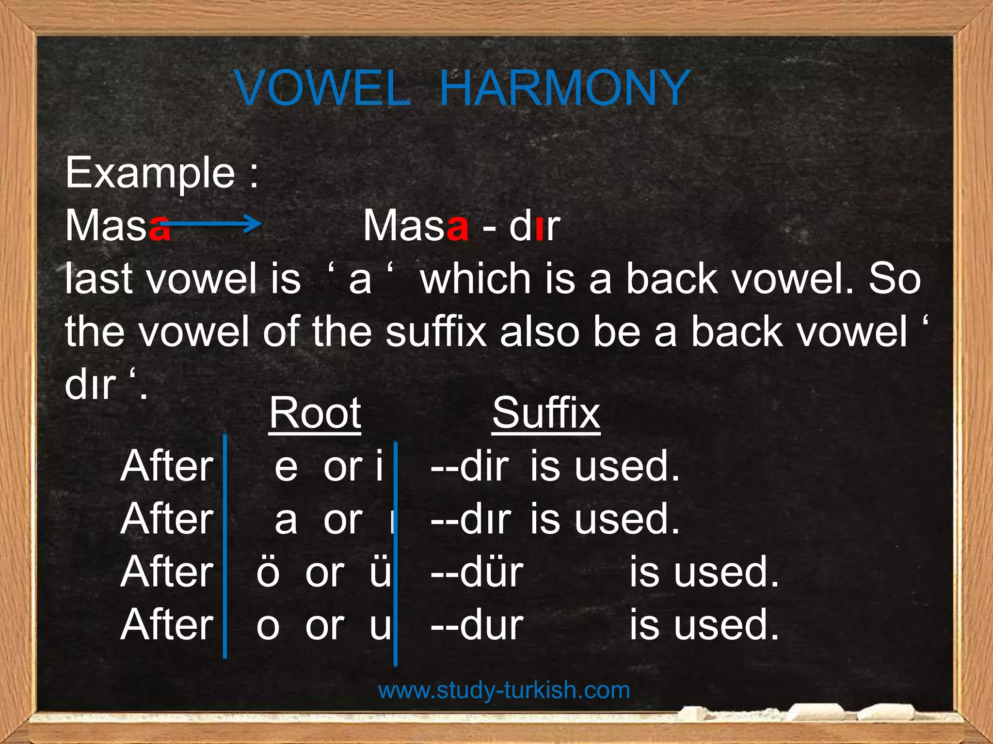 Class 2 vowel harmony-sentence structure | PPT
