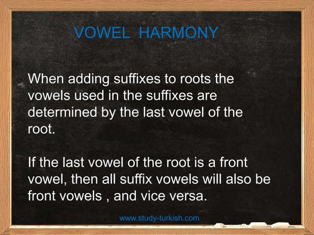 Class 2 vowel harmony-sentence structure | PPT