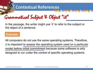 Class 21 - A practical class on contextual References.ppt