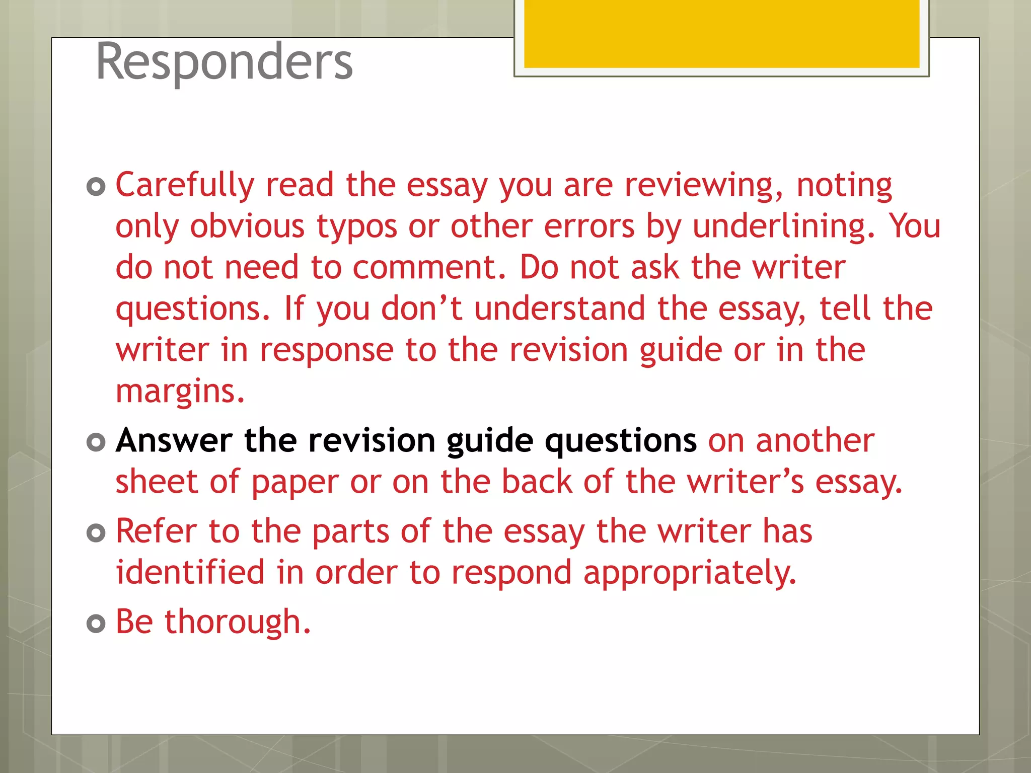 Class 21 writing workshop 4; vocab test 5 | PPT