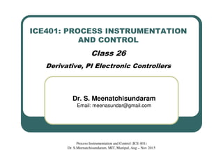 Class 26 d, pi electronic controllers | PDF