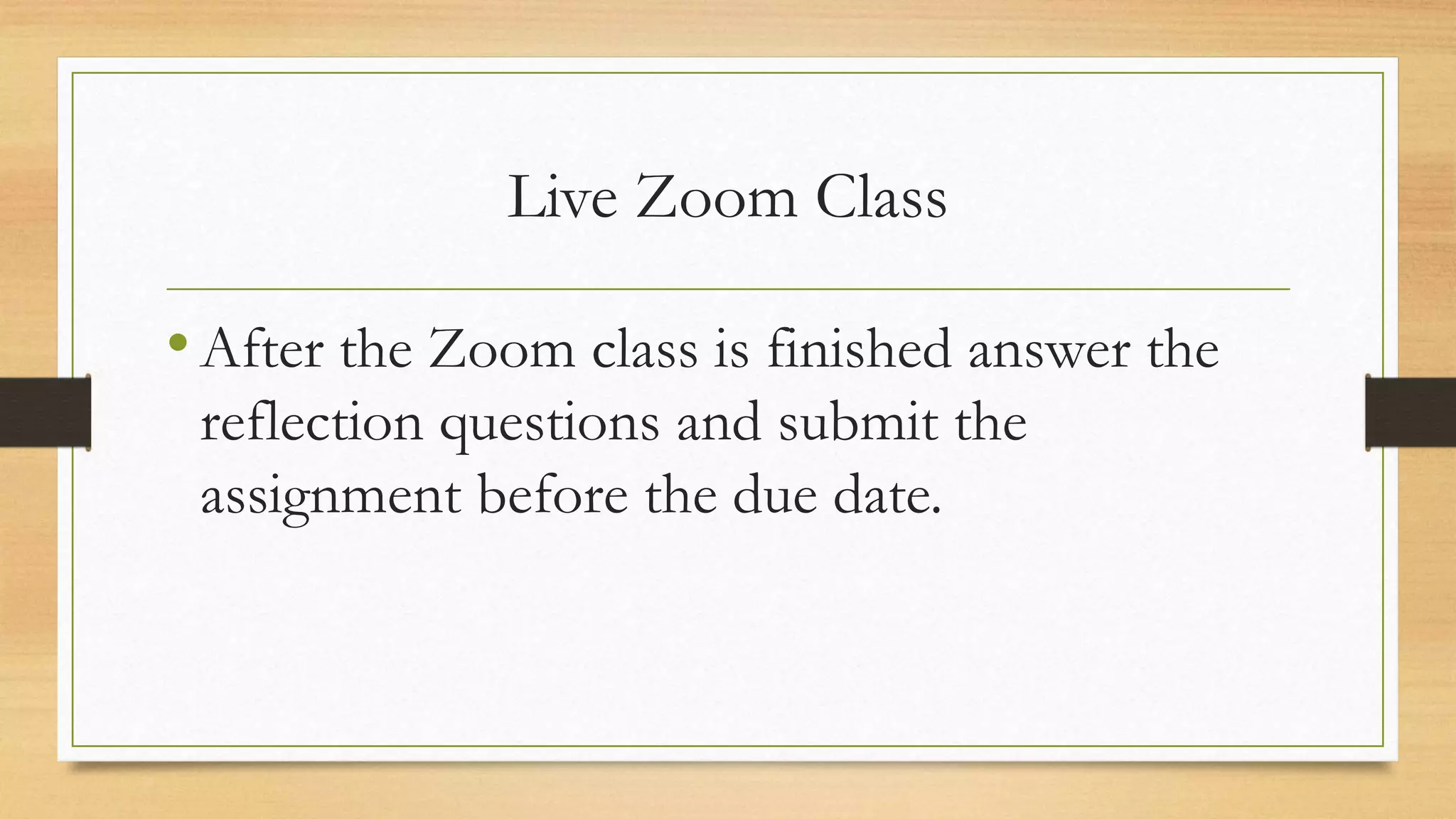 Class 28 instructions essential english | PPTX | Workshops and Classes | Hobbies & Interests