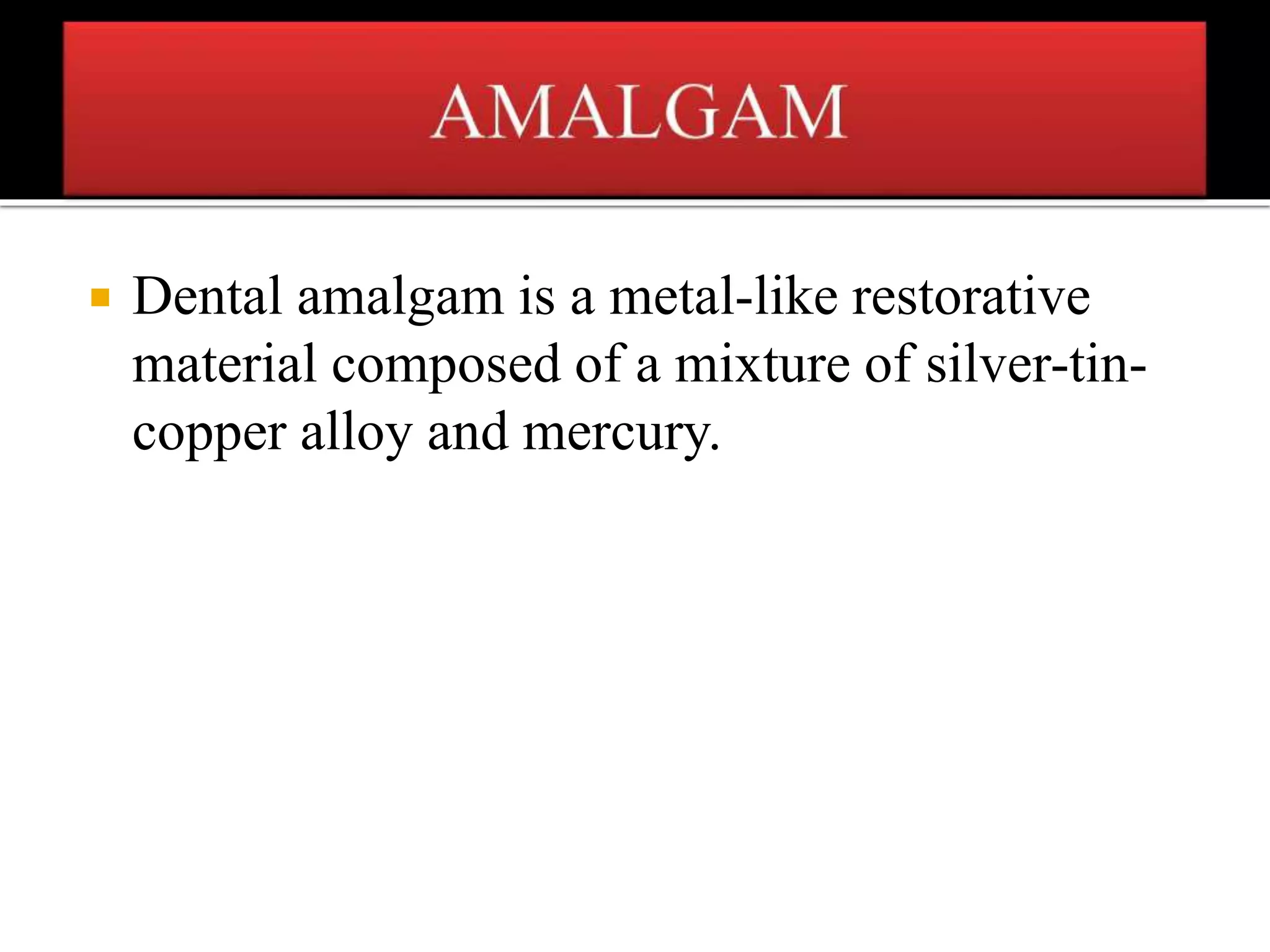 Class 2 amalgam restoration | PPTX