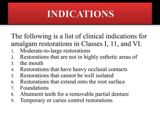 Class 2 amalgam restoration | PPTX