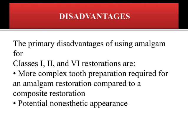 Class 2 amalgam restoration | PPTX