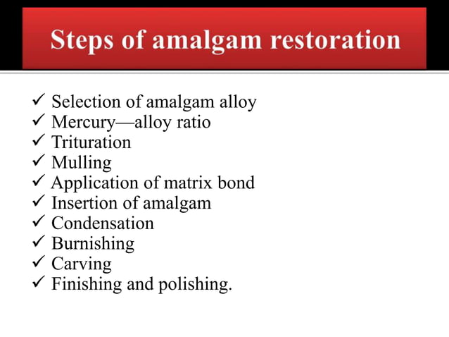 Class 2 amalgam restoration | PPTX