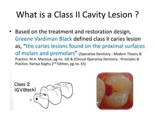 Class 2 Caries & Diagnostic Aids in Endodontics | PPTX
