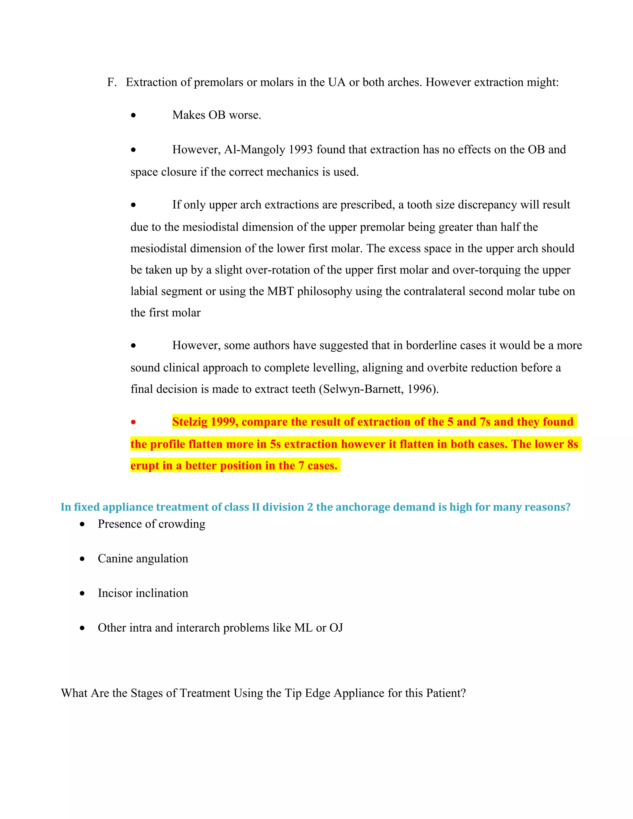 Class 2 division 2 / for orthodontists by Almuzian | DOC