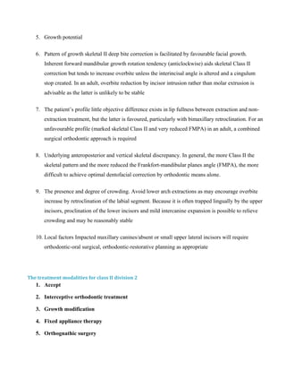 Class 2 division 2 / for orthodontists by Almuzian | DOC