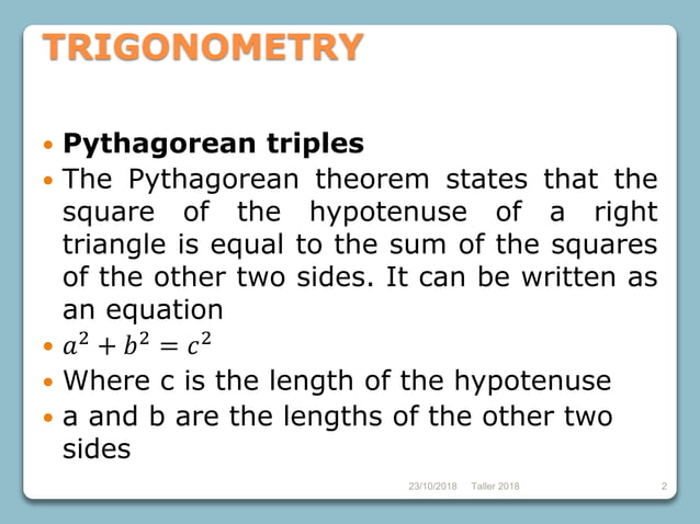 Class2 geometry and trigonometry | PPTX | Geography | Science