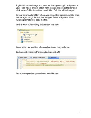 Class 2 handout css exercises (2) | DOC
