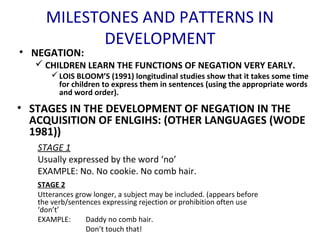 Class 2 milestones and patterns in development | PPT
