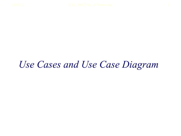 Use Case Model | PPT
