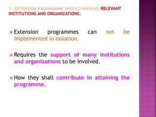 Extension Programme Planning | PPTX