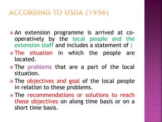 Extension Programme Planning | PPTX