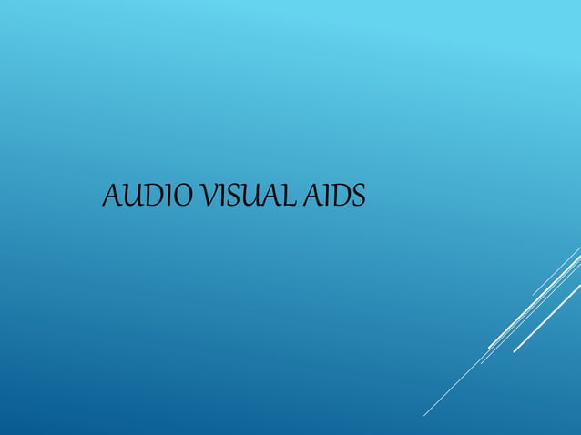 Audio Visual aids | PPTX